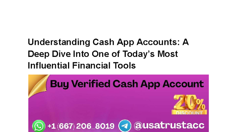 The Ultimate Guide to Buying Verified Cash App Accounts - Studocu