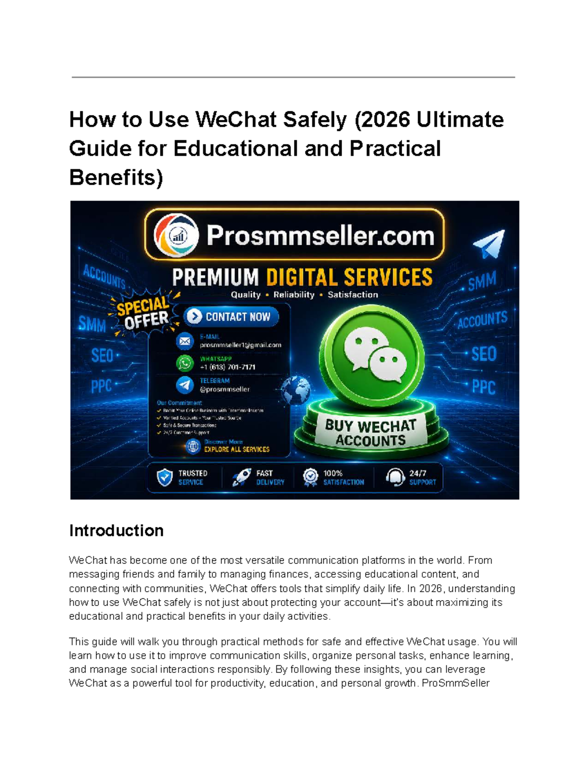 WeChat Safety Guide (2026) for Educational & Practical Use - Studocu