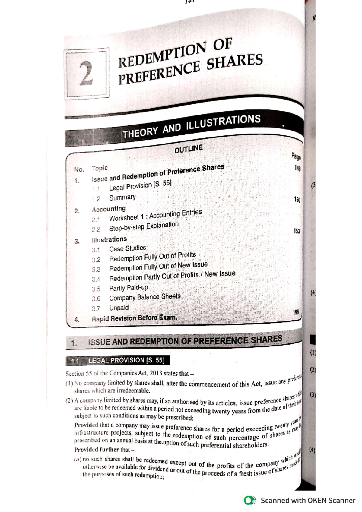 Redemption of Preference shares - REDEMPTION OF 2 PREFERENCE SHARES ...