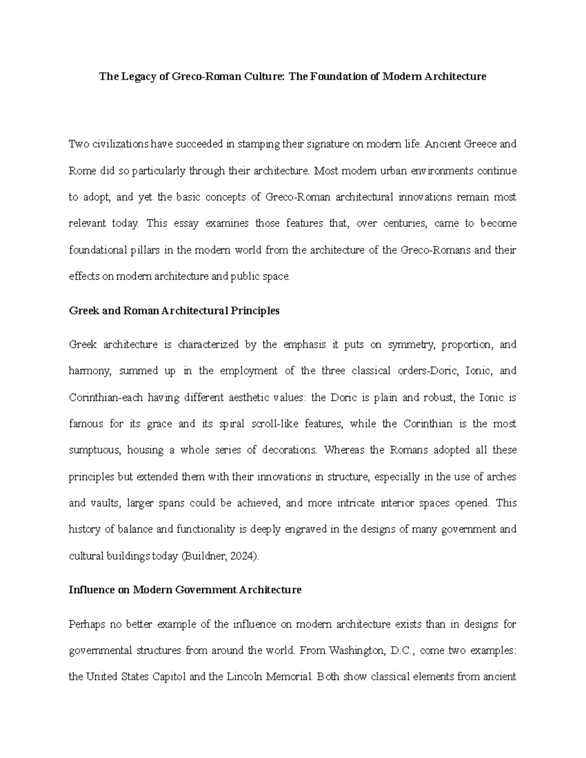 HIST 1421 Learning Journal Unit 8 - The Legacy of Greco-Roman Culture ...