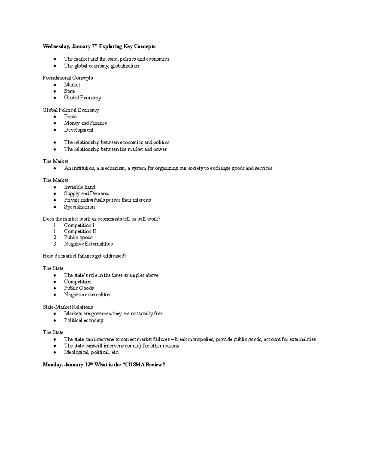 ECON 101: Key Concepts in Global Political Economy and Market Dynamics ...