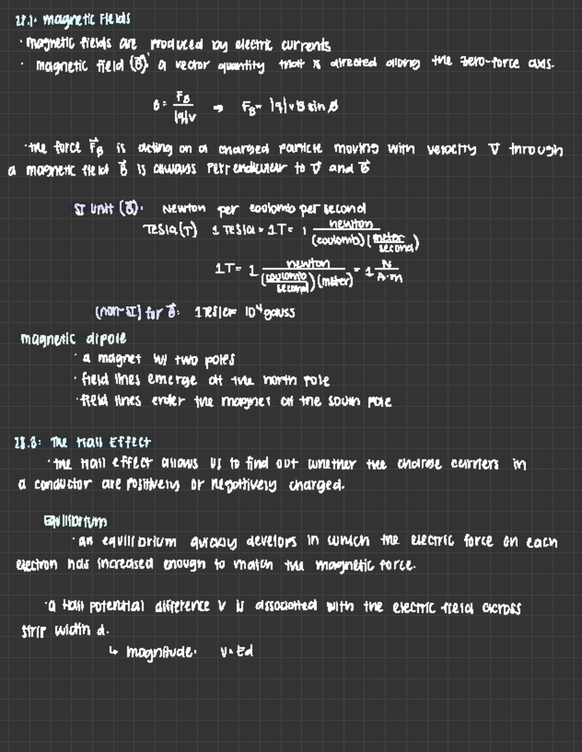 Ch.28 Notes - Understanding Magnetic Fields and Effects - Studocu