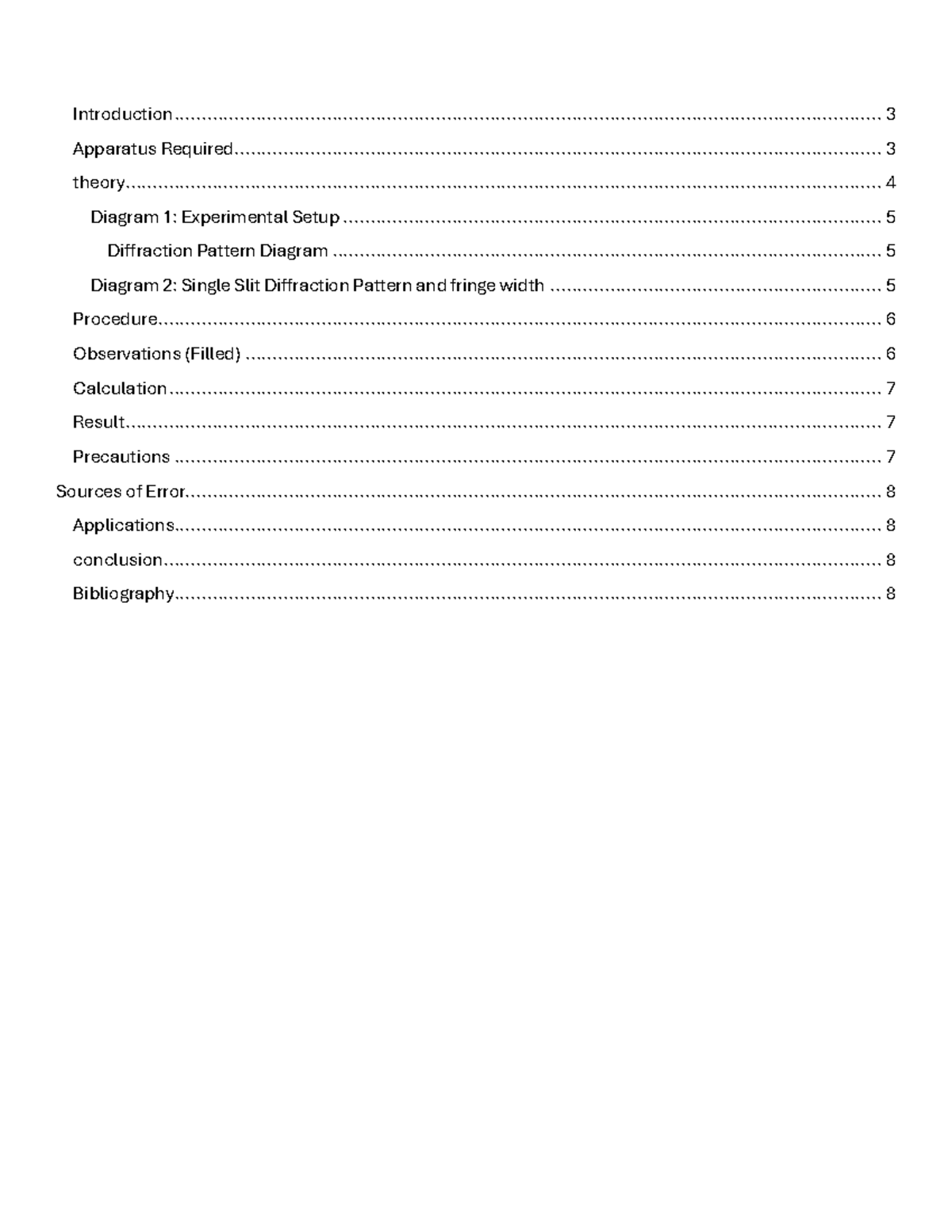 To Determine the Wavelength of a Laser Beam: Diffraction Experiment (PHYS-101) - Studocu