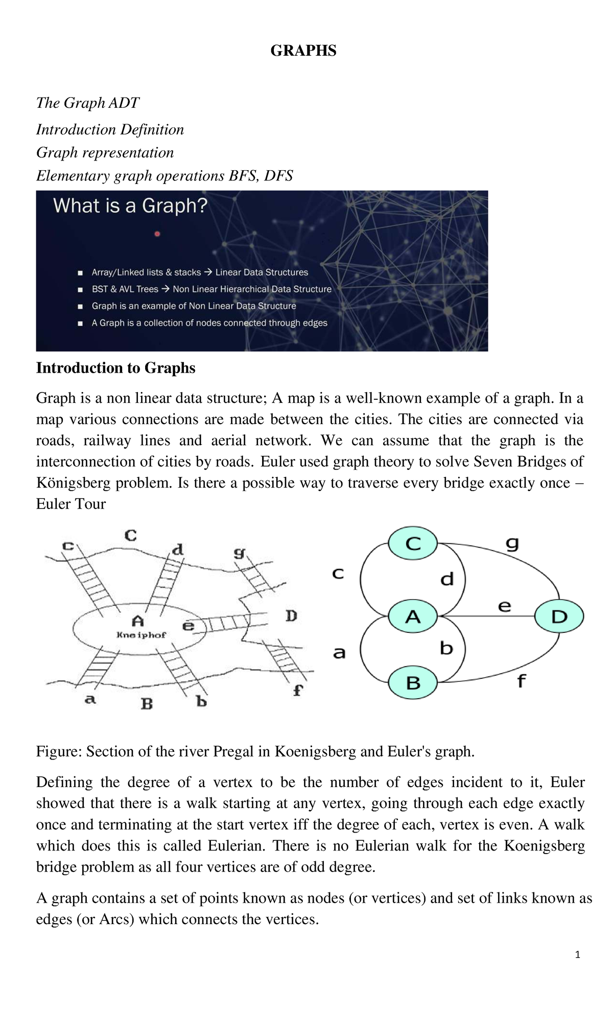 BFS and DFS Overview: Graph Traversal Techniques in CS101 - Studocu