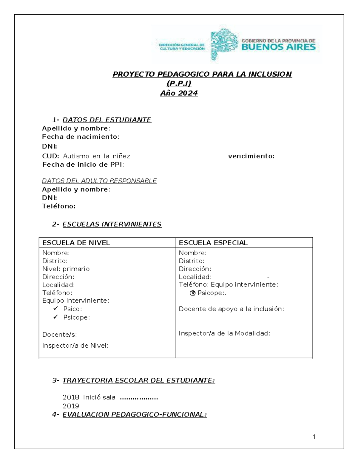 Modelo PPI para la Inclusión - 4TO Grado (Proyecto Pedagógico) - Studocu