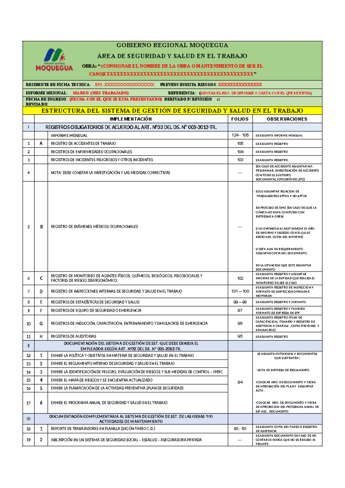 Informe Mensual de Seguridad y Salud en el Trabajo - SGSST 2023 - Studocu