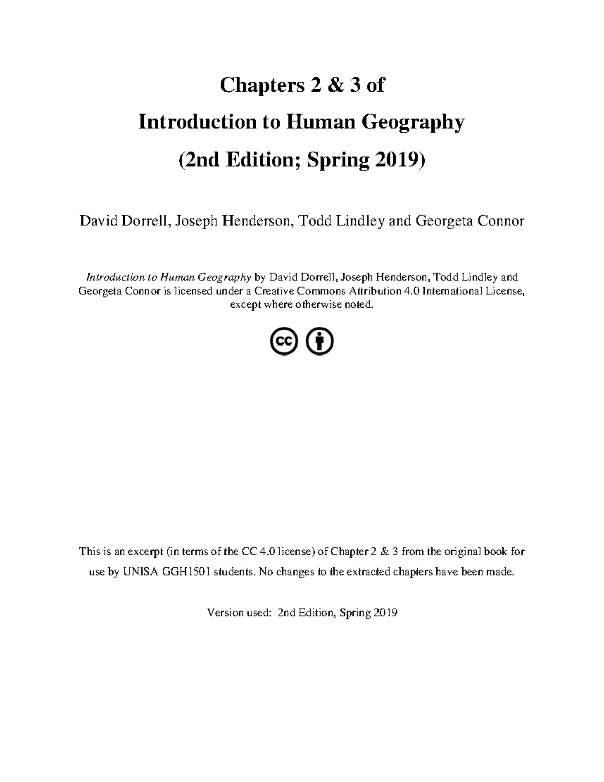 Introduction to Human Geography Ch 2-3 Final - Chapters 2 & 3 of ...