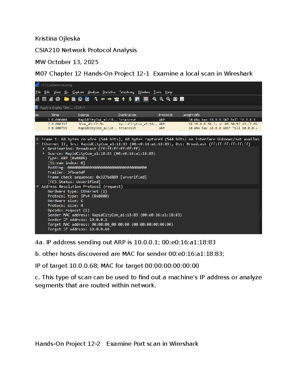 CSIA210 M07 Chapter 12 Wireshark Network Protocol Analysis Project ...