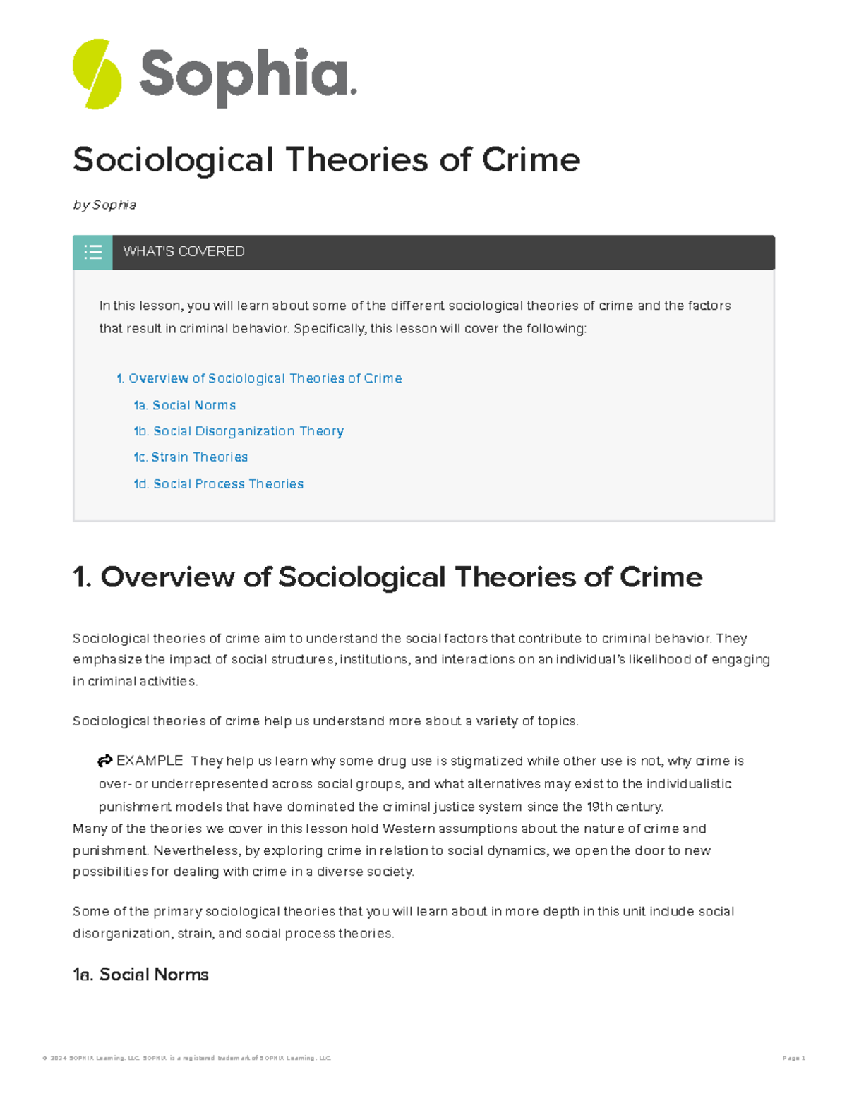 Sociological Theories of Crime: Overview of Norms, Anomie & Strain ...