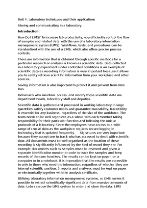 Unit 2 Assignment D - pass - Applied Science Assignment Coversheet ...