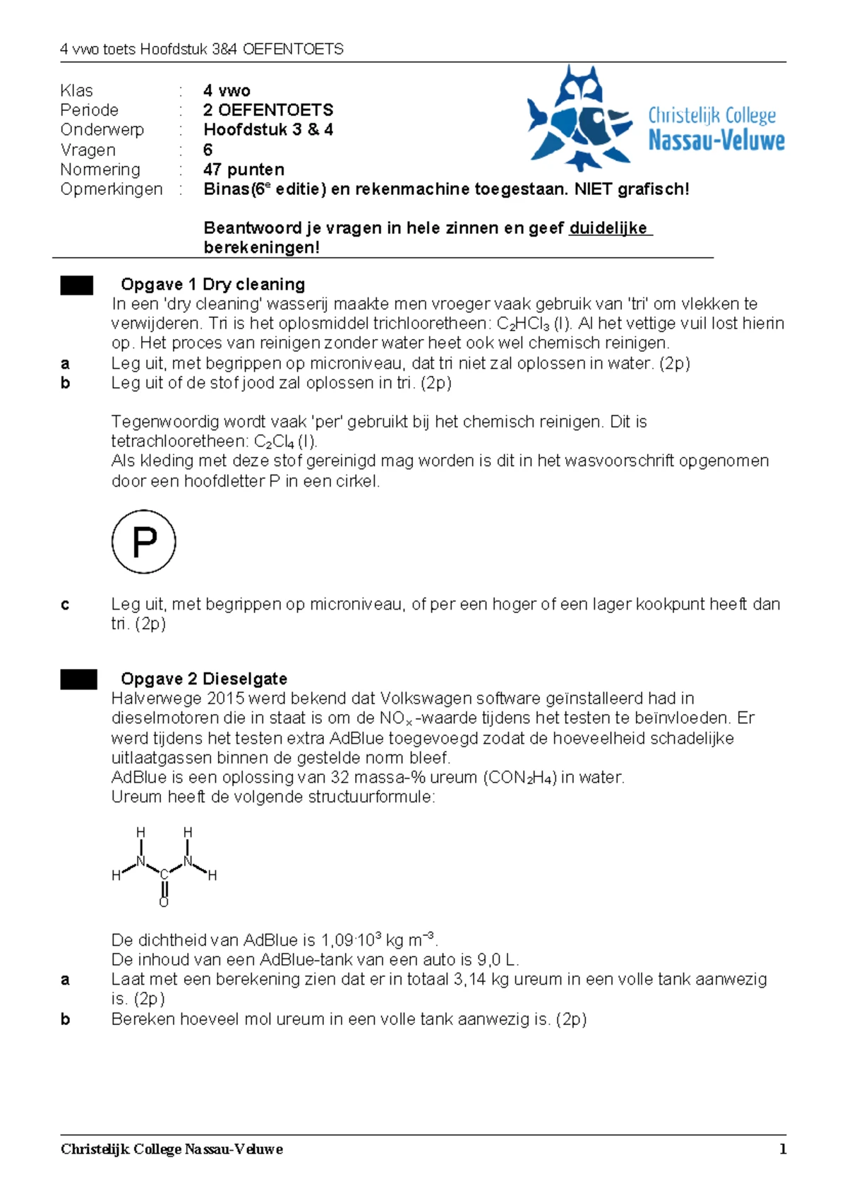 molrekenen schema - Scheikunde - Volume zuiver gas (L) Molair volume L ...