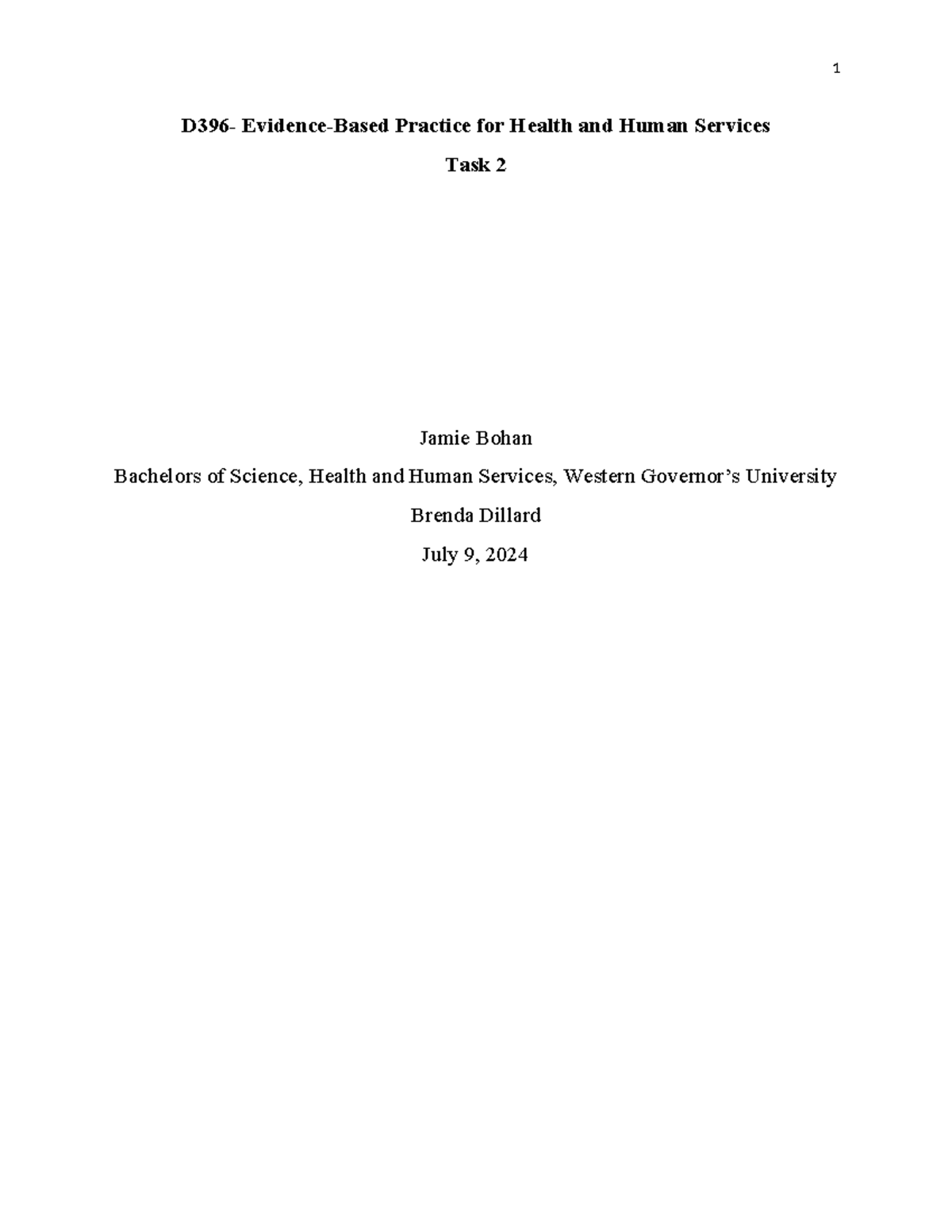 D396 Task 2 - Advocacy for Immigrant Access to Health Services - Studocu