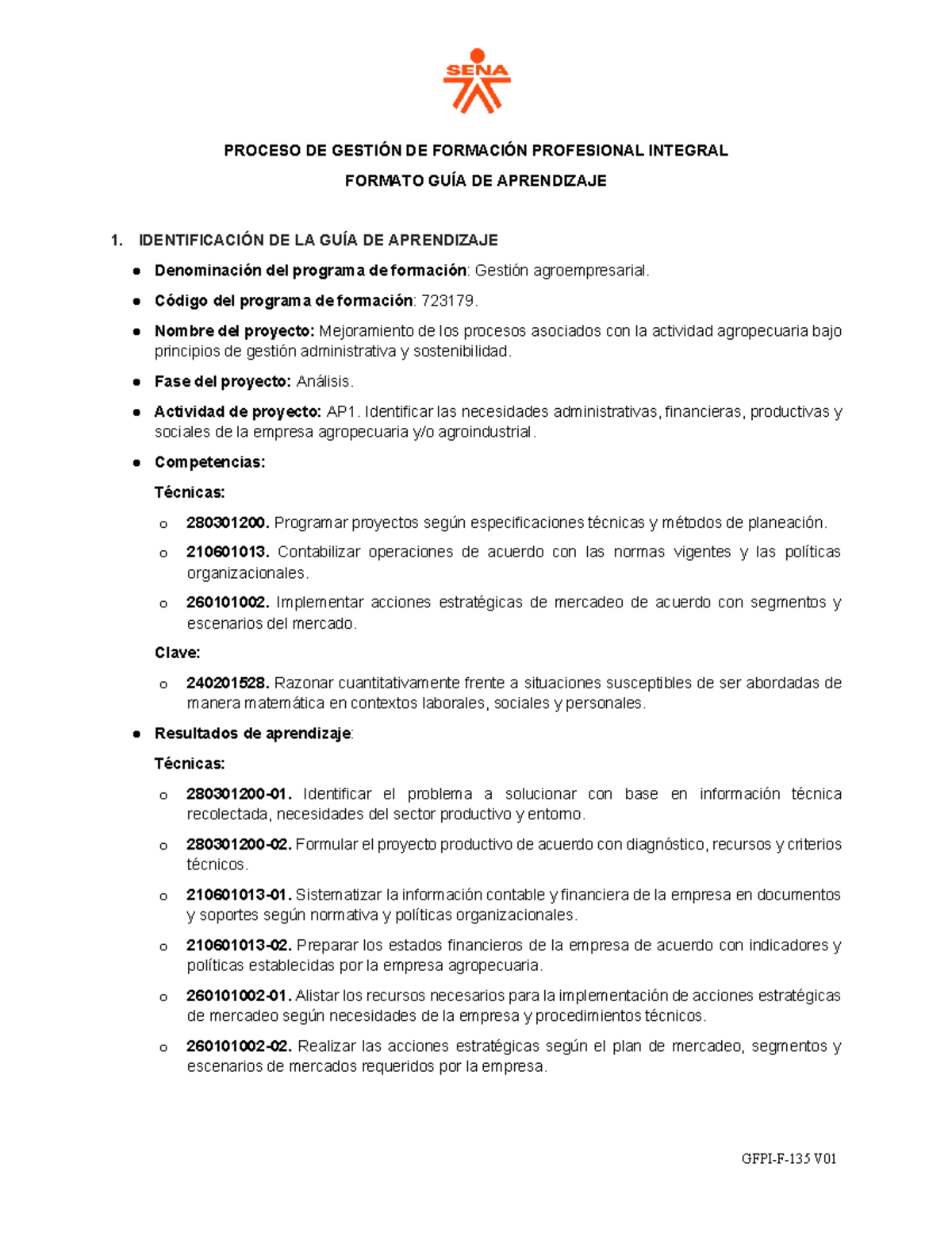 Guía de Aprendizaje 1: Proceso de Gestión en Agroempresas (723179 ...