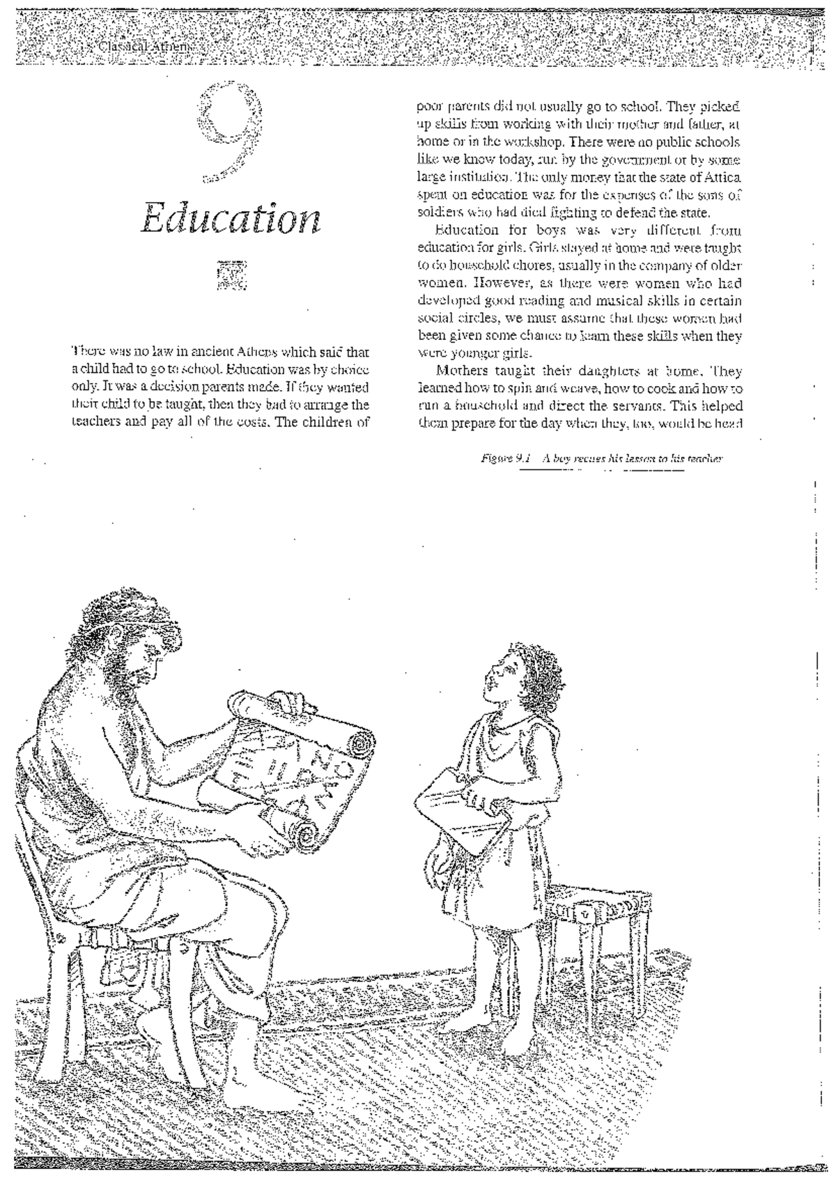 Athenian Education: Insights on Home Learning in Ancient Athens - Studocu