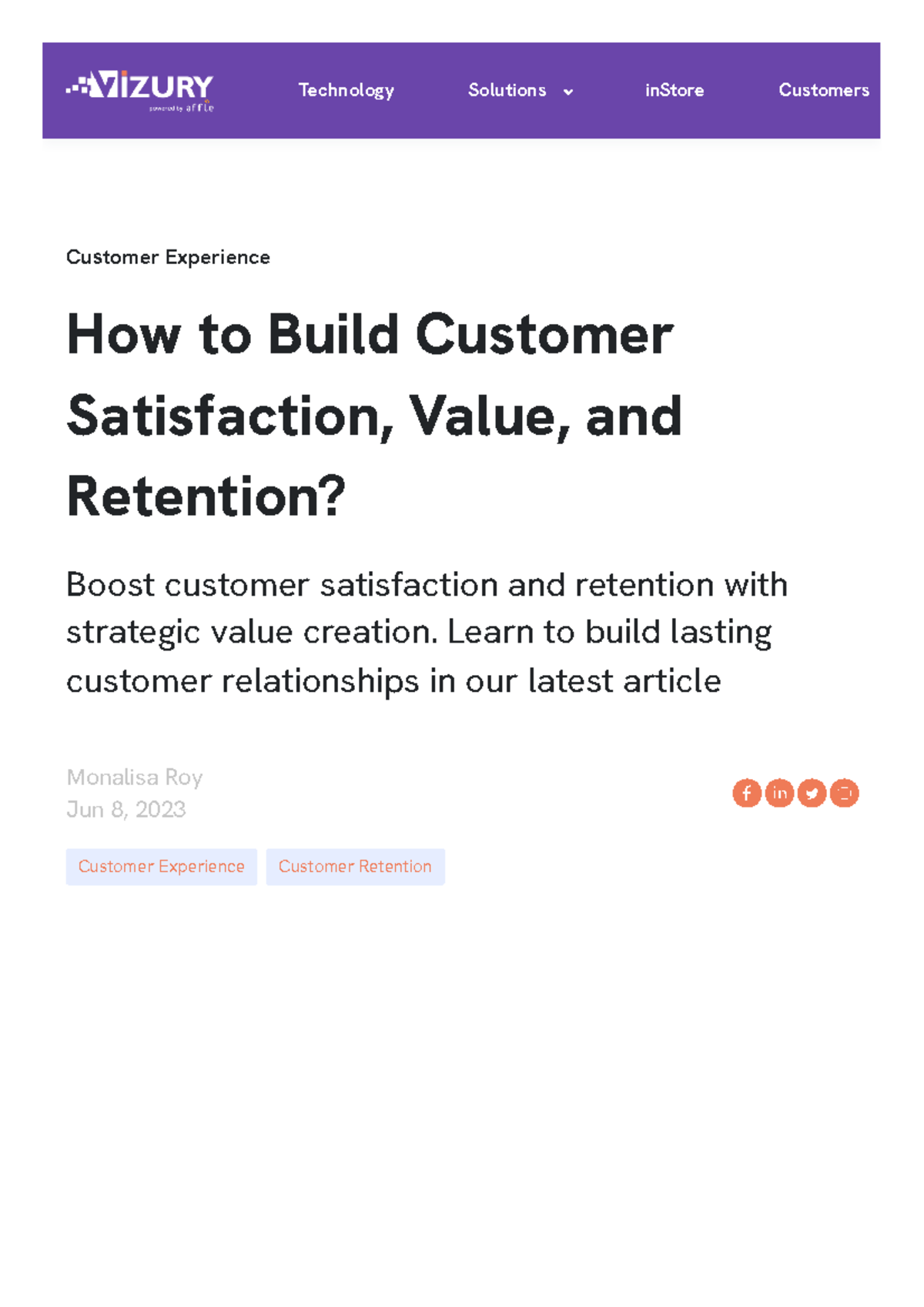 UNIT-1.4 Strategies for Customer Satisfaction, Value, and Retention ...
