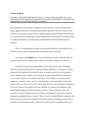 MOOT FLOW - moot flow - May I begin Yang Amat Arif / My Lord / My Lady ...