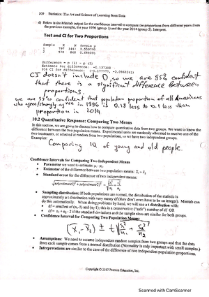 Lesson 9.3 AP Stats: Significance Tests for Proportions QuickNotes ...