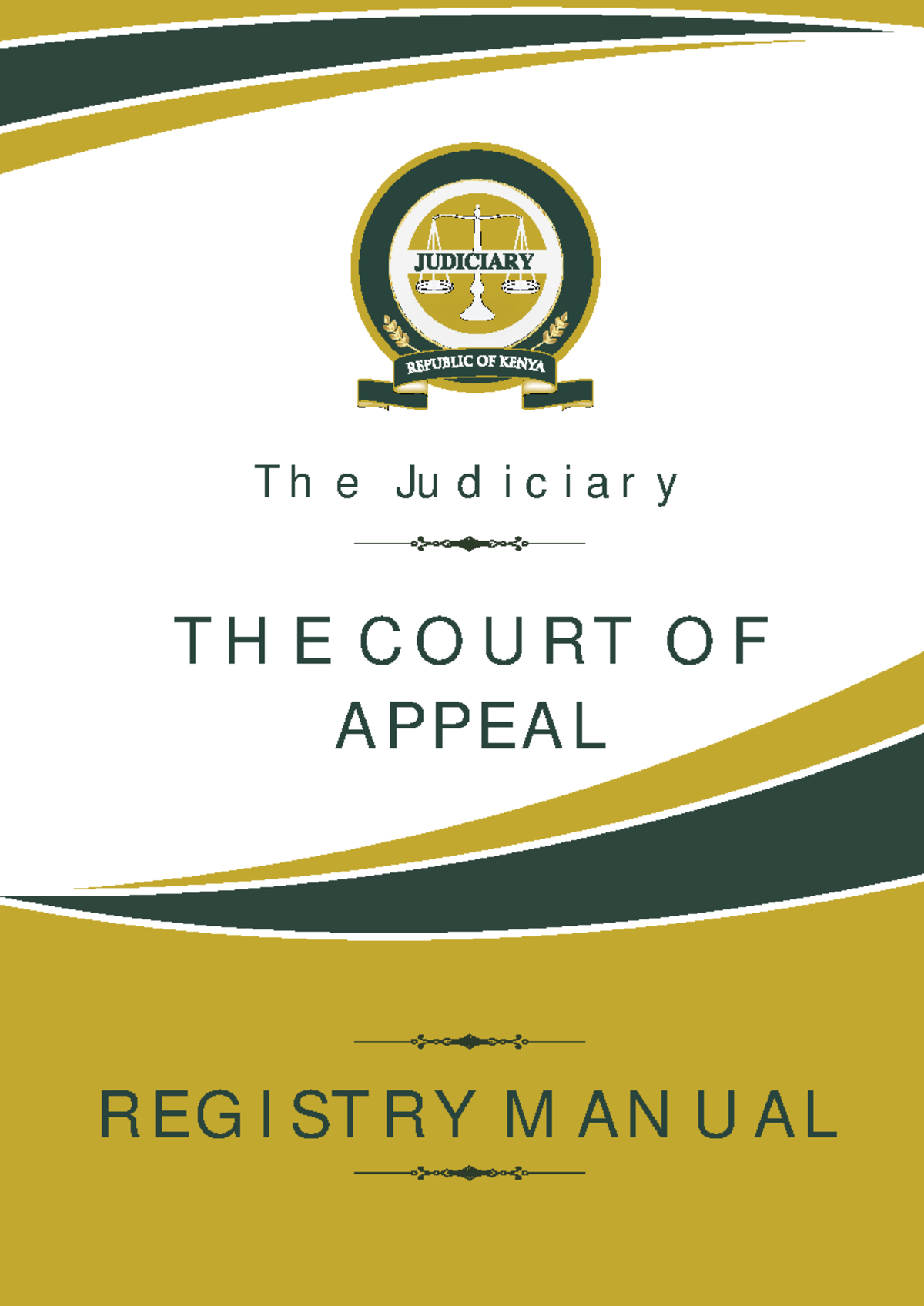 Court of Appeal Registry Manual: Enhancing Service Delivery Standards ...