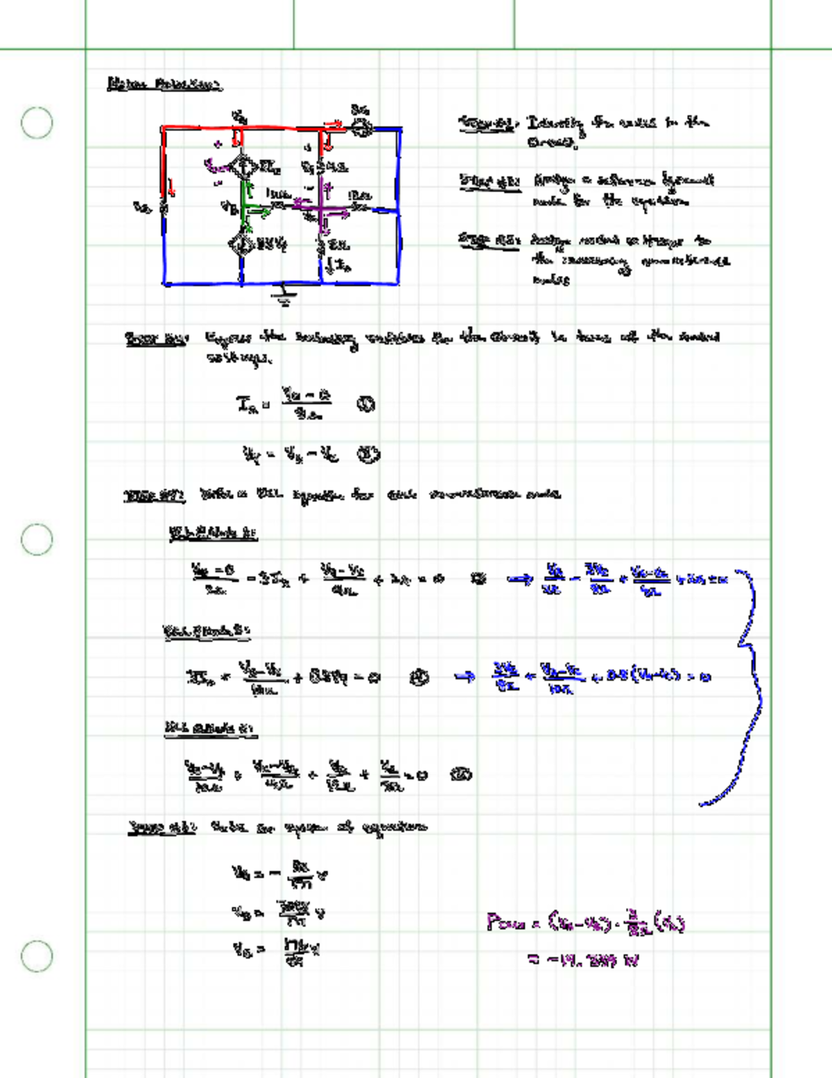 NODAL ANALYSIS: 2A VA STEP for SED 101 Final Exam - Studocu