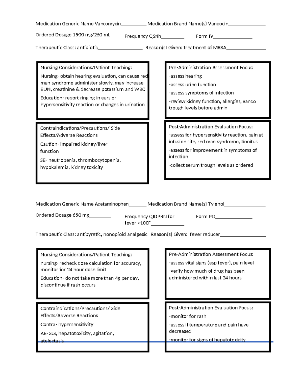 Harry Hadley Med cards - Medication Generic Name Vancomycin Medication ...