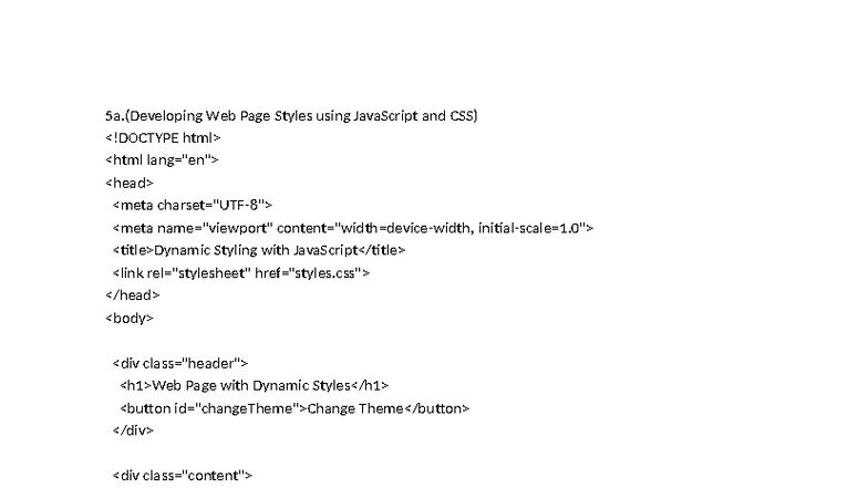 web application development - 5a.(Developing Web Page Styles using ...