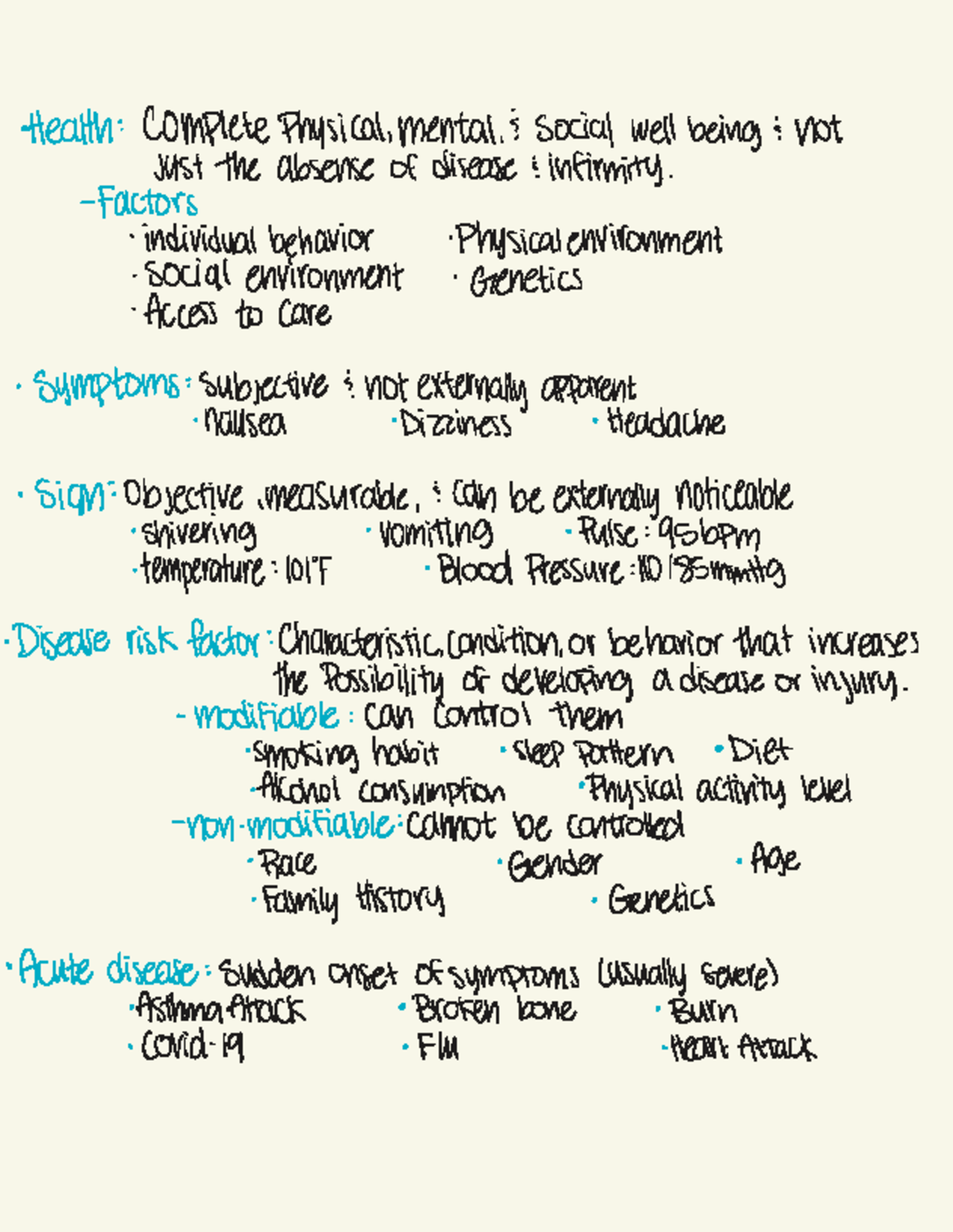 Epidemiology and Anatomy of Cardiovascular & Respiratory Systems: Notes ...