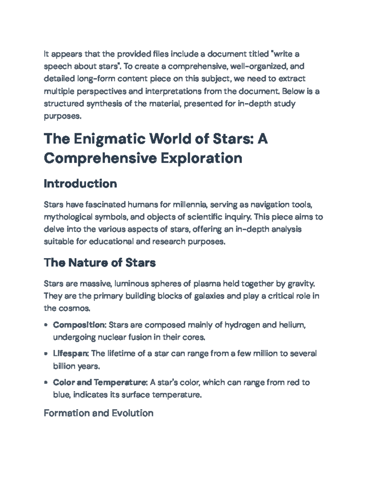 The Enigmatic Cosmos: A Comprehensive Study of Stars (ASTR 101) - Studocu