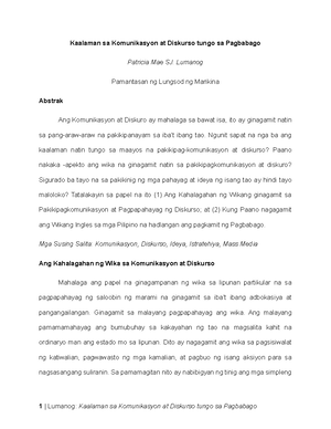 Pagbuod SA Saranggola - PAMAGAT: SARANGGOLA MAY AKDA: Efren R. Abueg ...