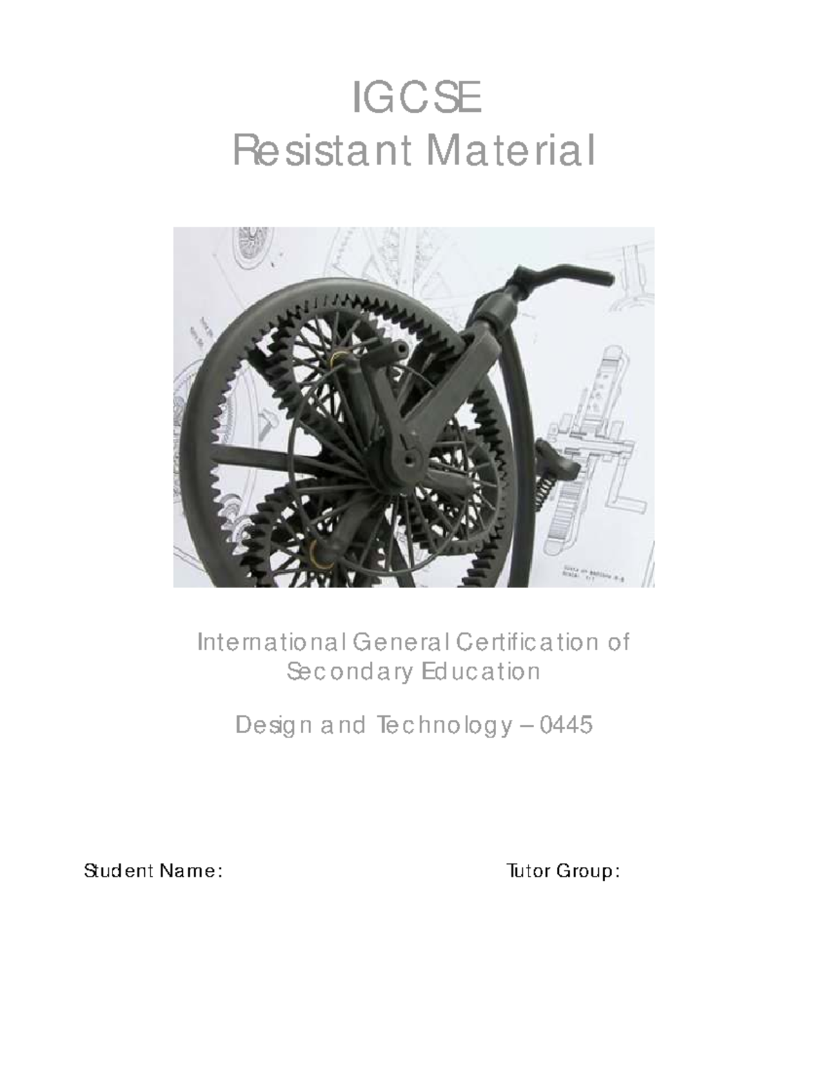 IGCSE Design & Technology 0445: Resistant Materials Notes - Studocu