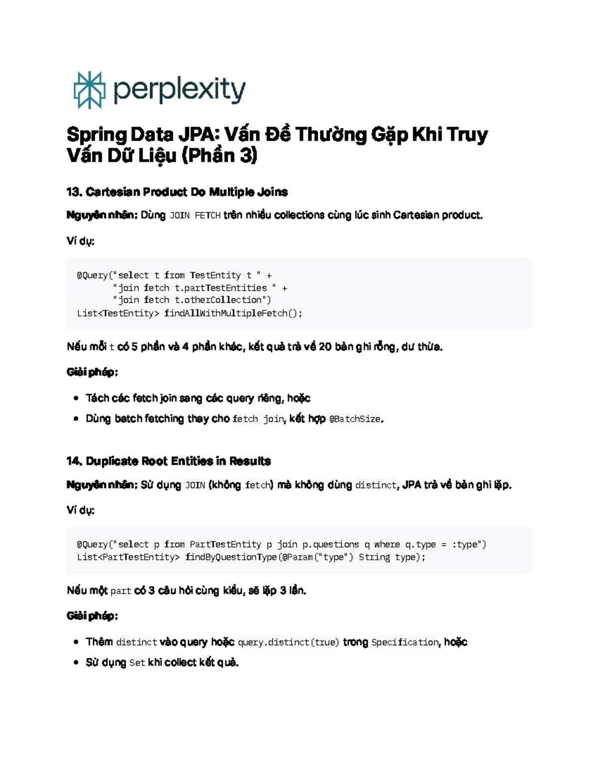 Spring Data JPA: Common Issues in Data Queries (Part 3) - Studocu