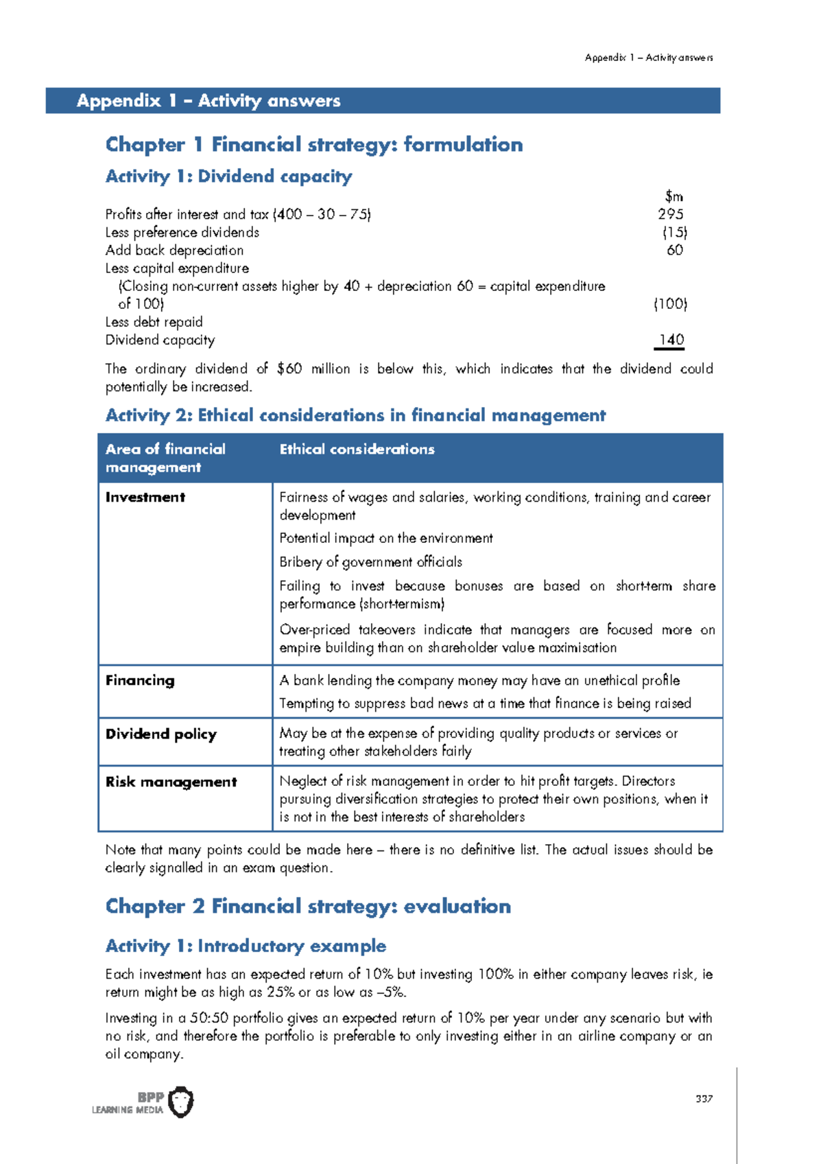 AFM Activity Answers: Financial Strategy and Valuation Techniques - Studocu