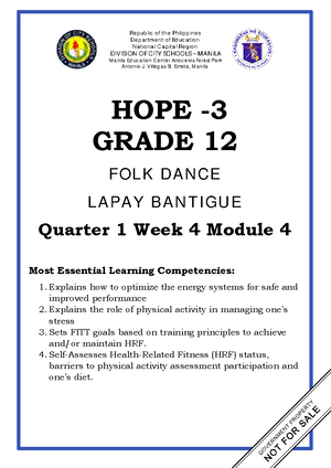 Copy of HOPE 3 Q1 M3 - HOPE Health Optimizing Physical Education (HOPE 3) – Grade 12 Quarter 1 ...