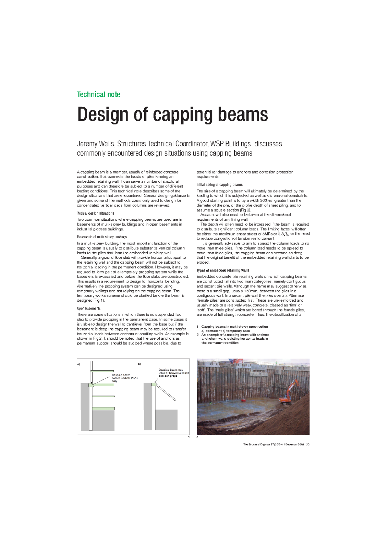 Capping Beam Design: Technical Note on Multi-Storey Structures - Studocu