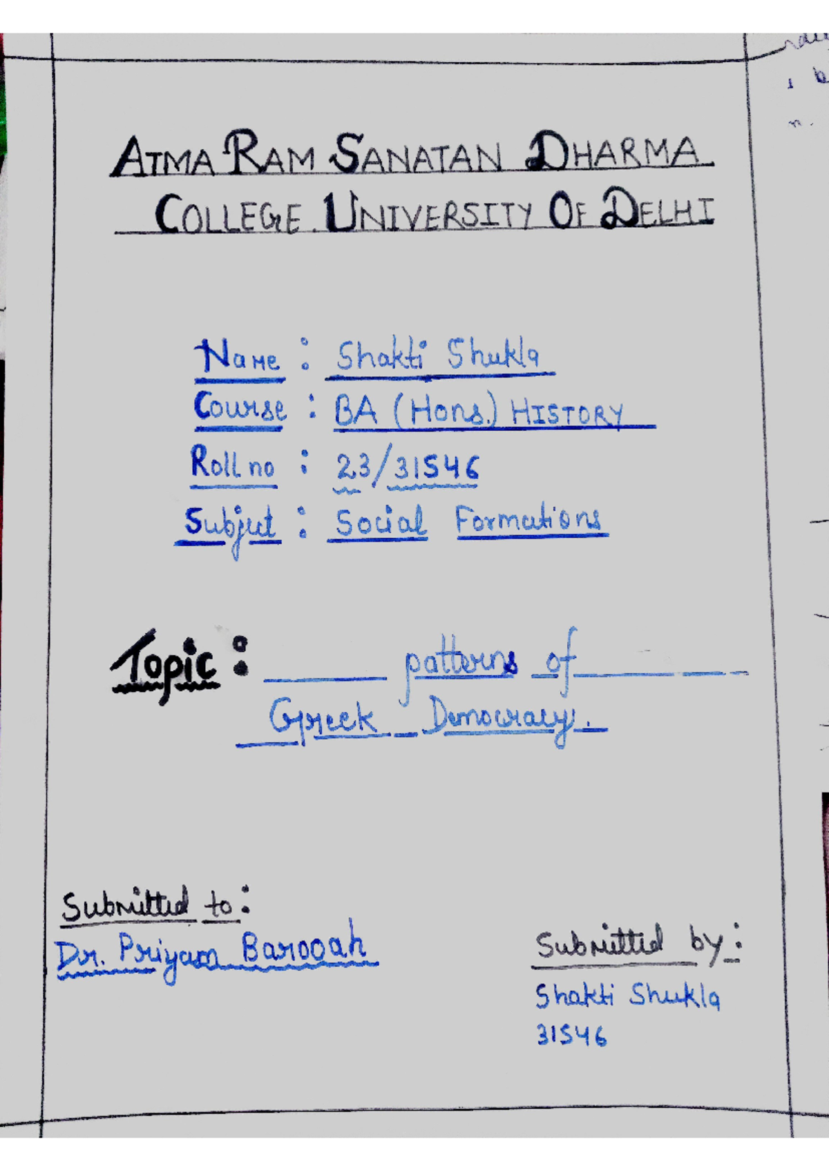 Sofo assignment - 22518 - Studocu