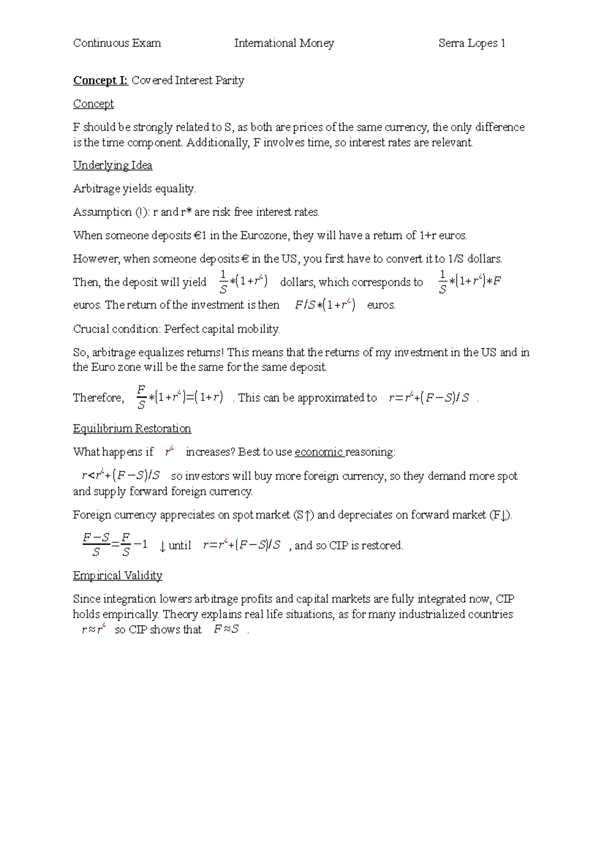 Midterm Exam Solutions for International Money (Course Code) - Studeersnel