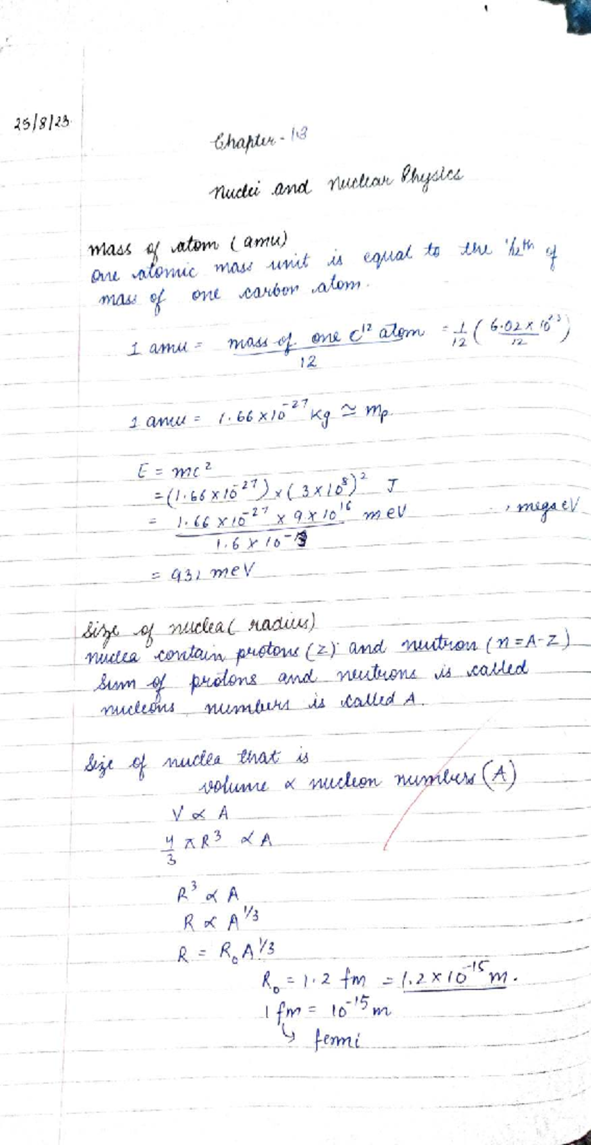 I3 - Handwriting Class Notes for Chapter Understanding (AMU) - Studocu