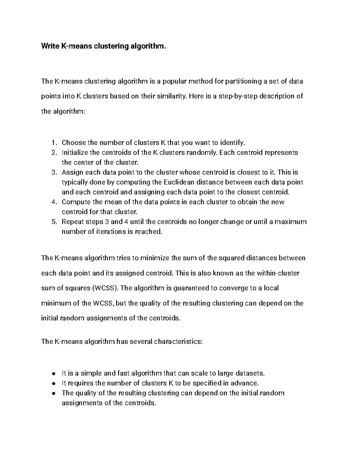 K-Means Clustering Algorithm: A Step-by-Step Guide for Data Analysis ...