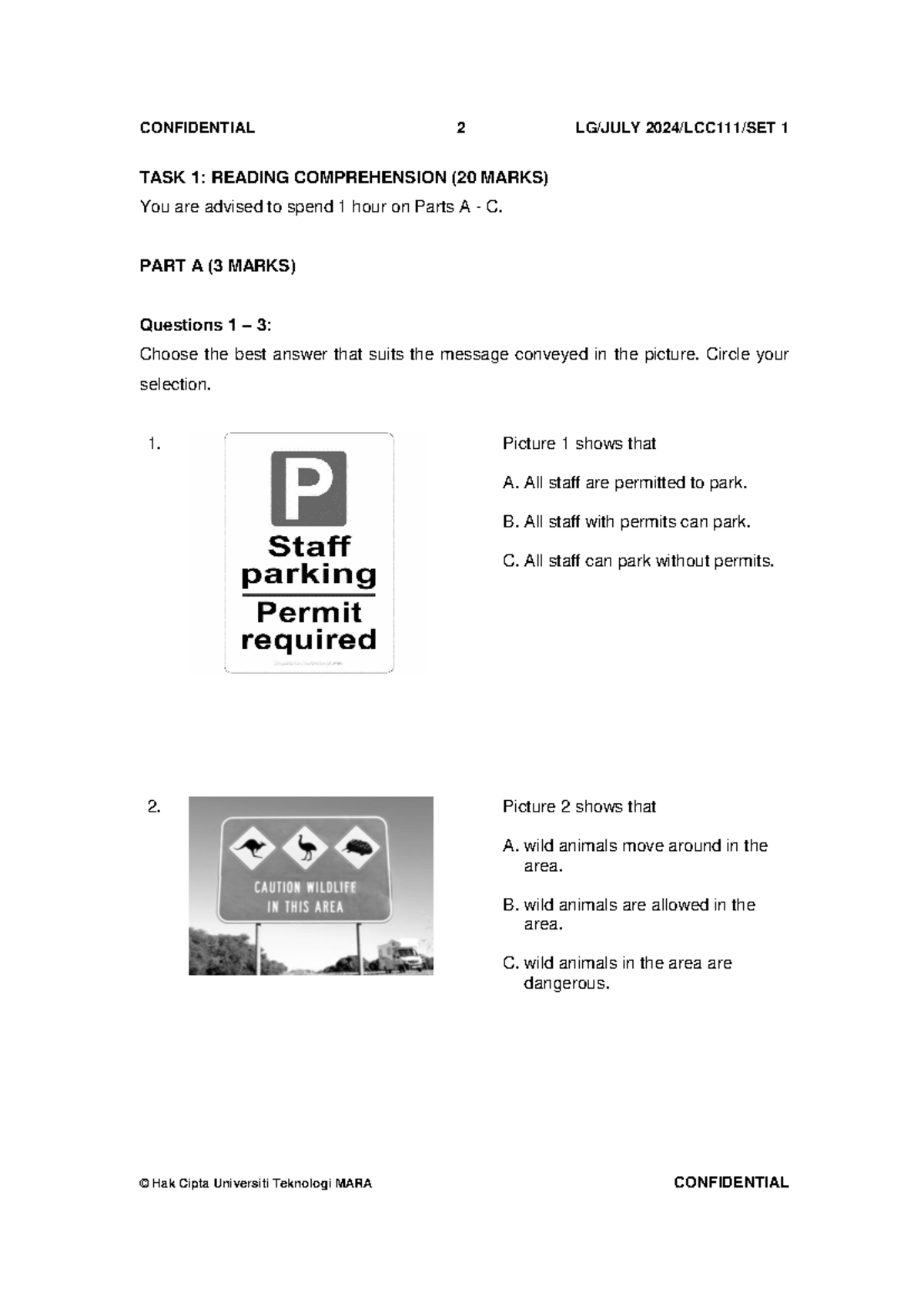 LCC111 Final Exam: Reading Comprehension & Short Story Tasks - Studocu