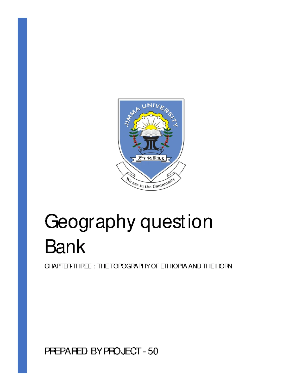 Geo chapter 5 question bank by Project-50 - Geography question Bank ...