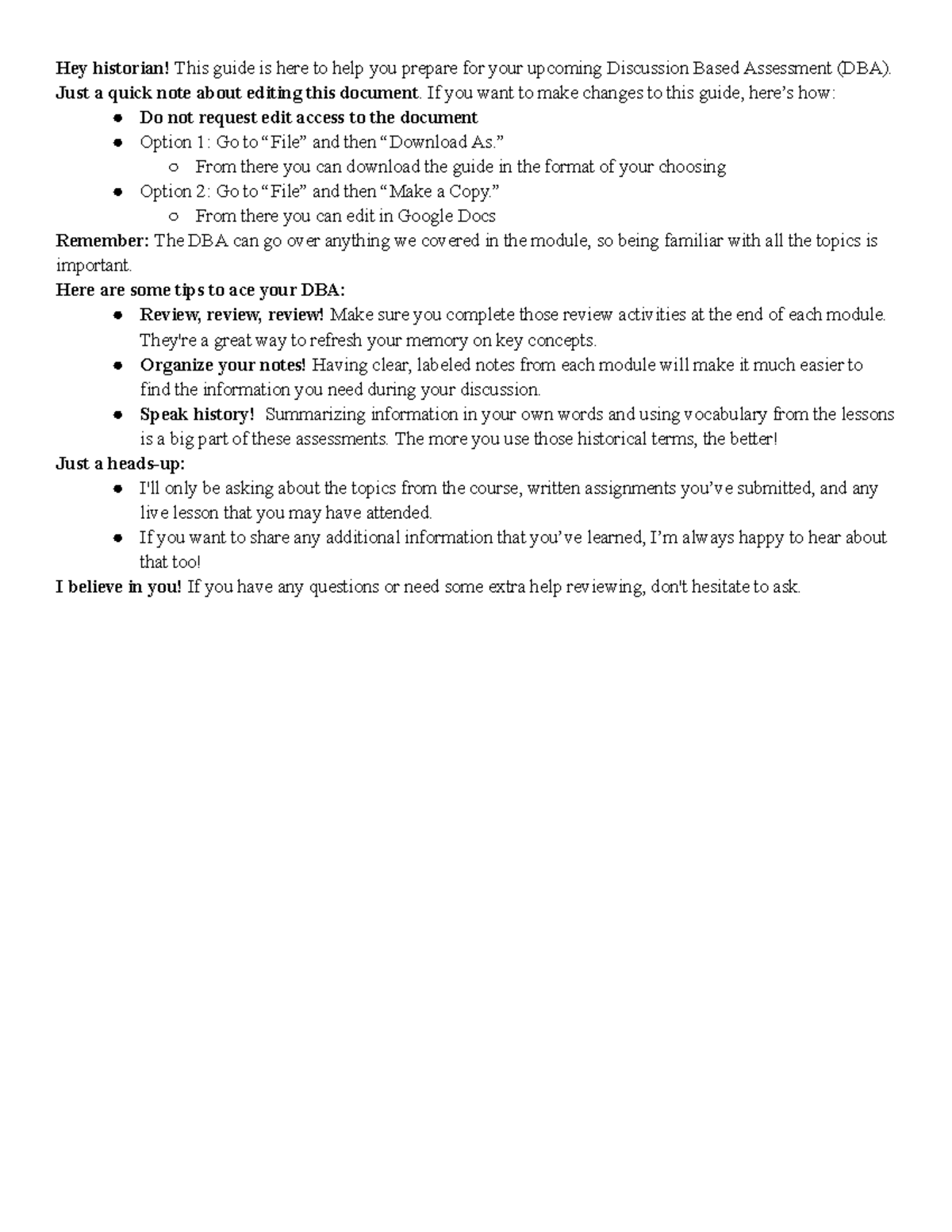 Module 6 DBA Prep Guide: Analyzing Post WWII to Cold War Events - Studocu