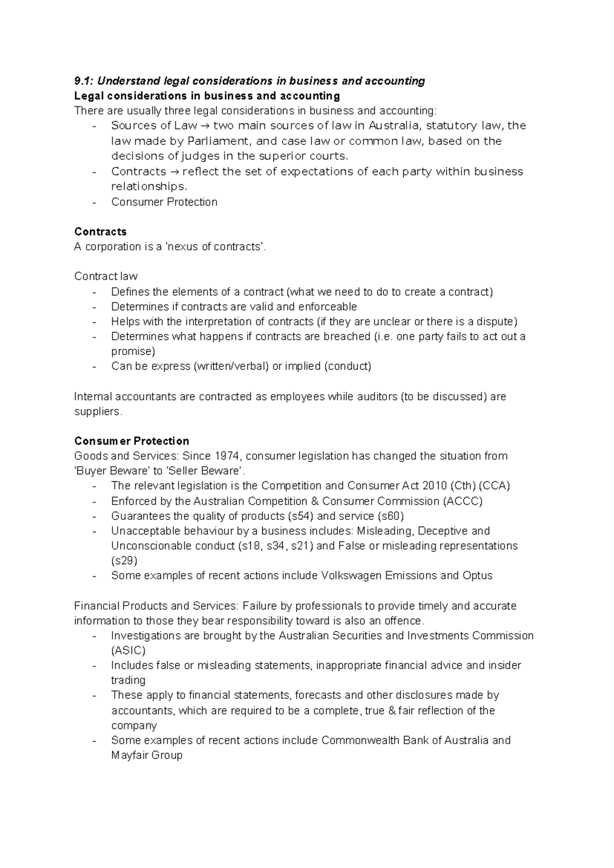 9. Law and Ethics (9): Key Considerations in Business and Accounting ...