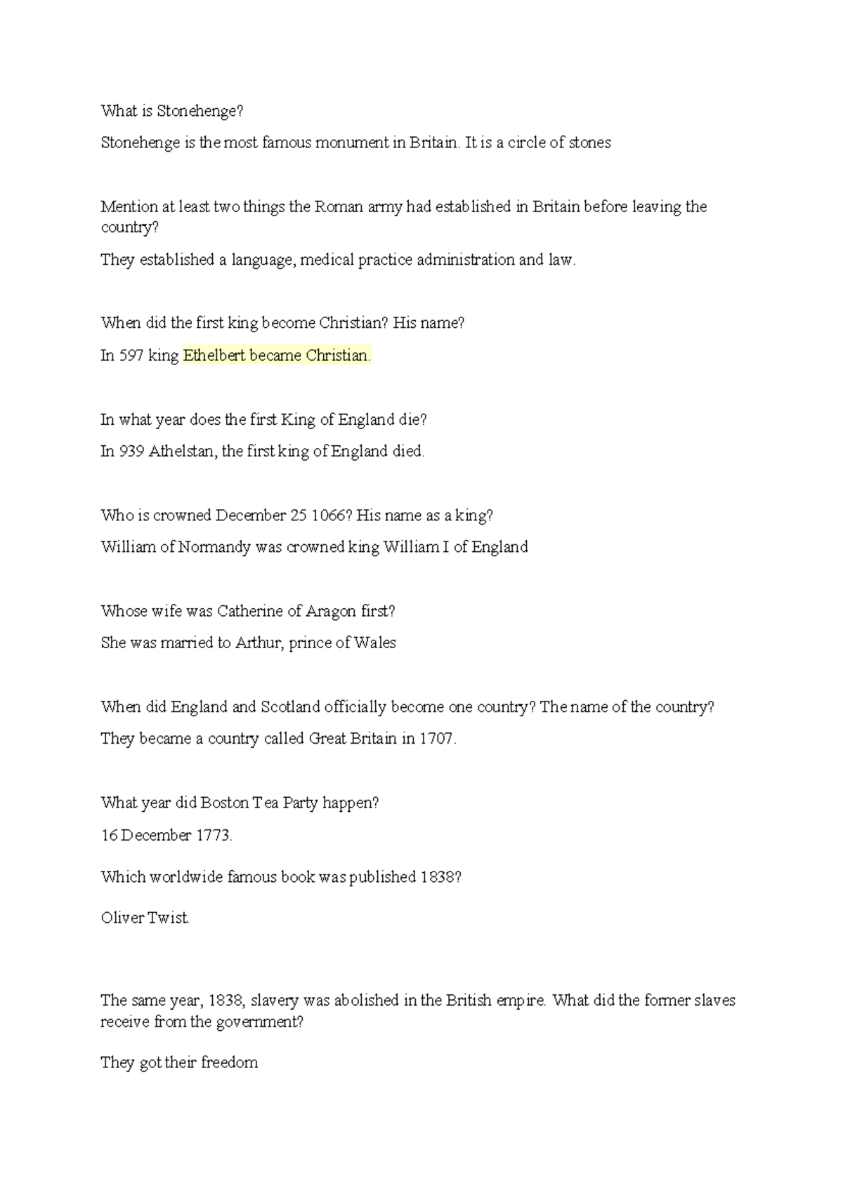 Anglo Saxon History: Key Events and Figures in Britain - Studocu