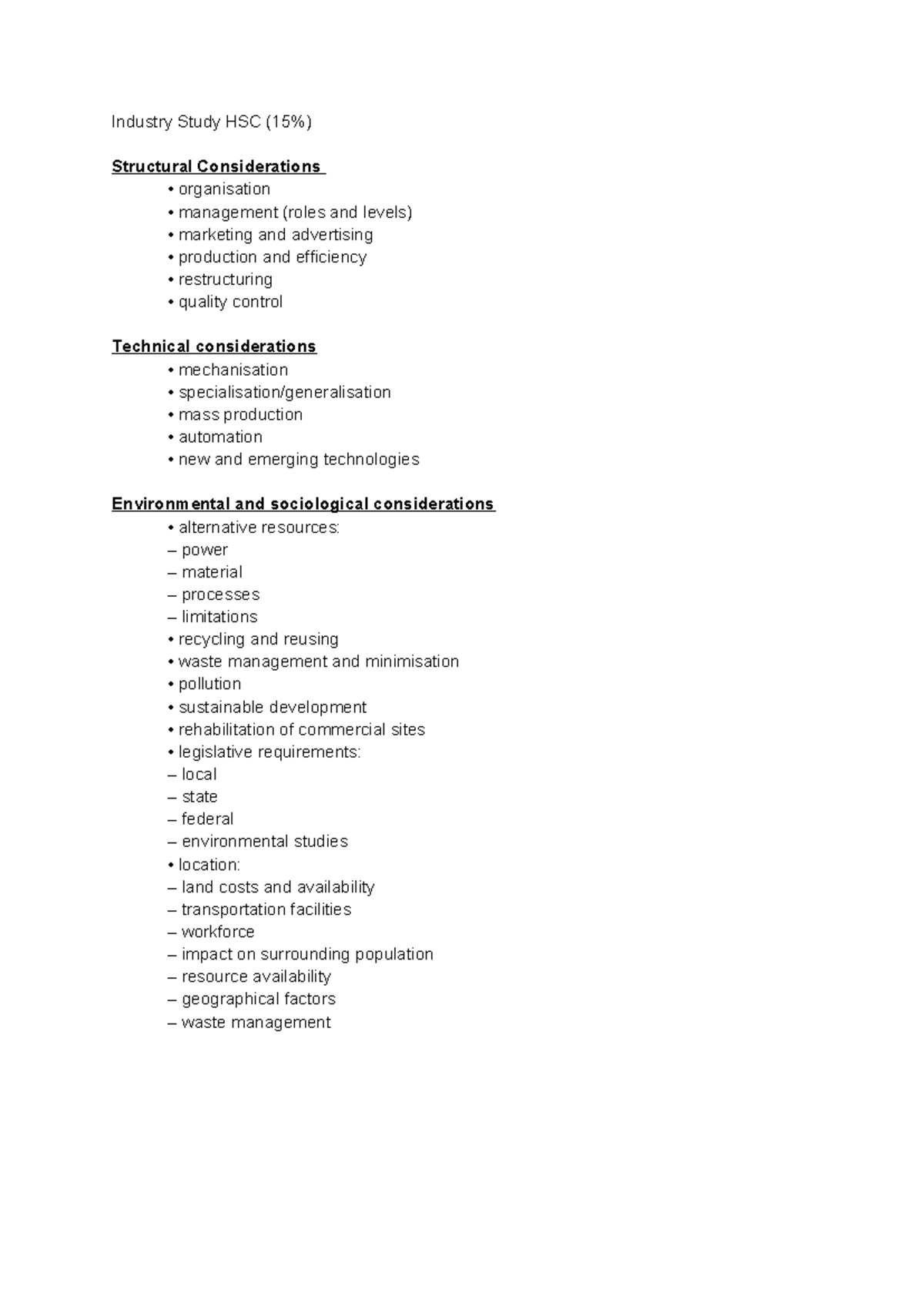 HSC Trials Woodwork Syllabus: Industry Study & Technical Considerations ...