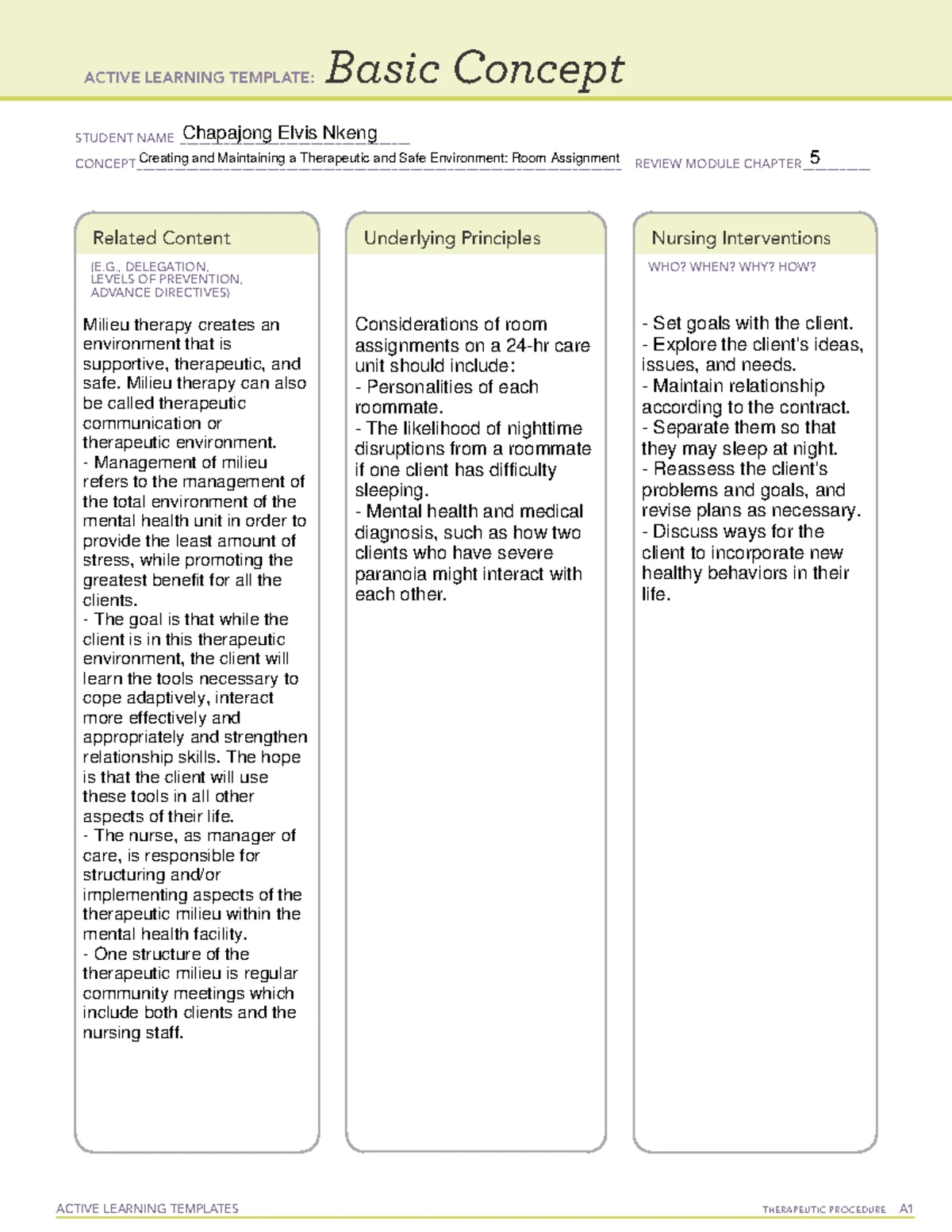 Therapeutic Communication - Basic Concept - ACTIVE LEARNING TEMPLATES ...