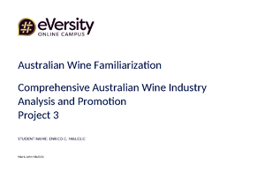 FAB032 EVT-001 Australian Wine Familiarisation - Project 2 Template V1 ...