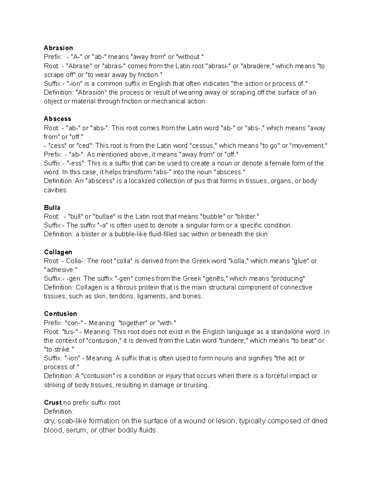Module 4 Medical Terminology: Integumentary System Terms Guide - Studocu