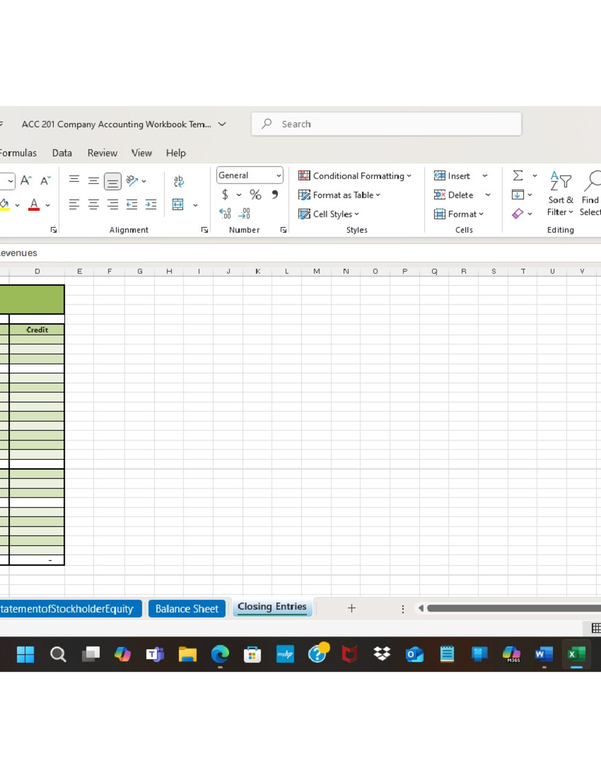 ACC 201 Module 3 Milestone 1: Company Accounting Workbook - Studocu