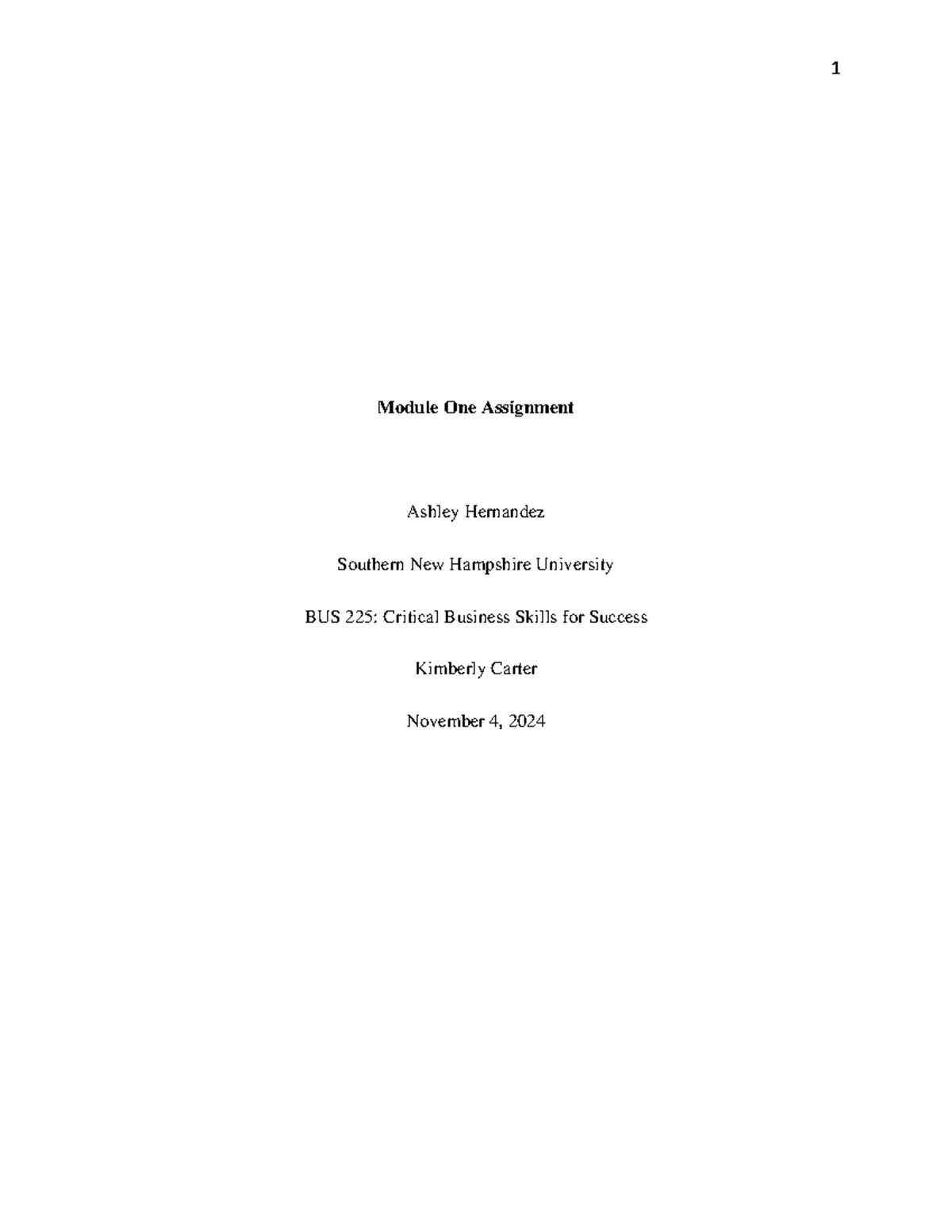 BUS225 Module One Assignment: Critical Thinking in Business Decisions ...