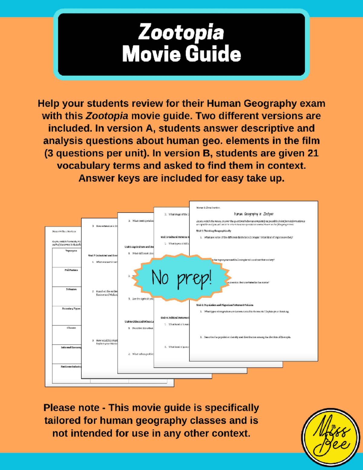 Human Geography Exam Prep: Zootopia Movie Guide (HUMG 101) - Studocu