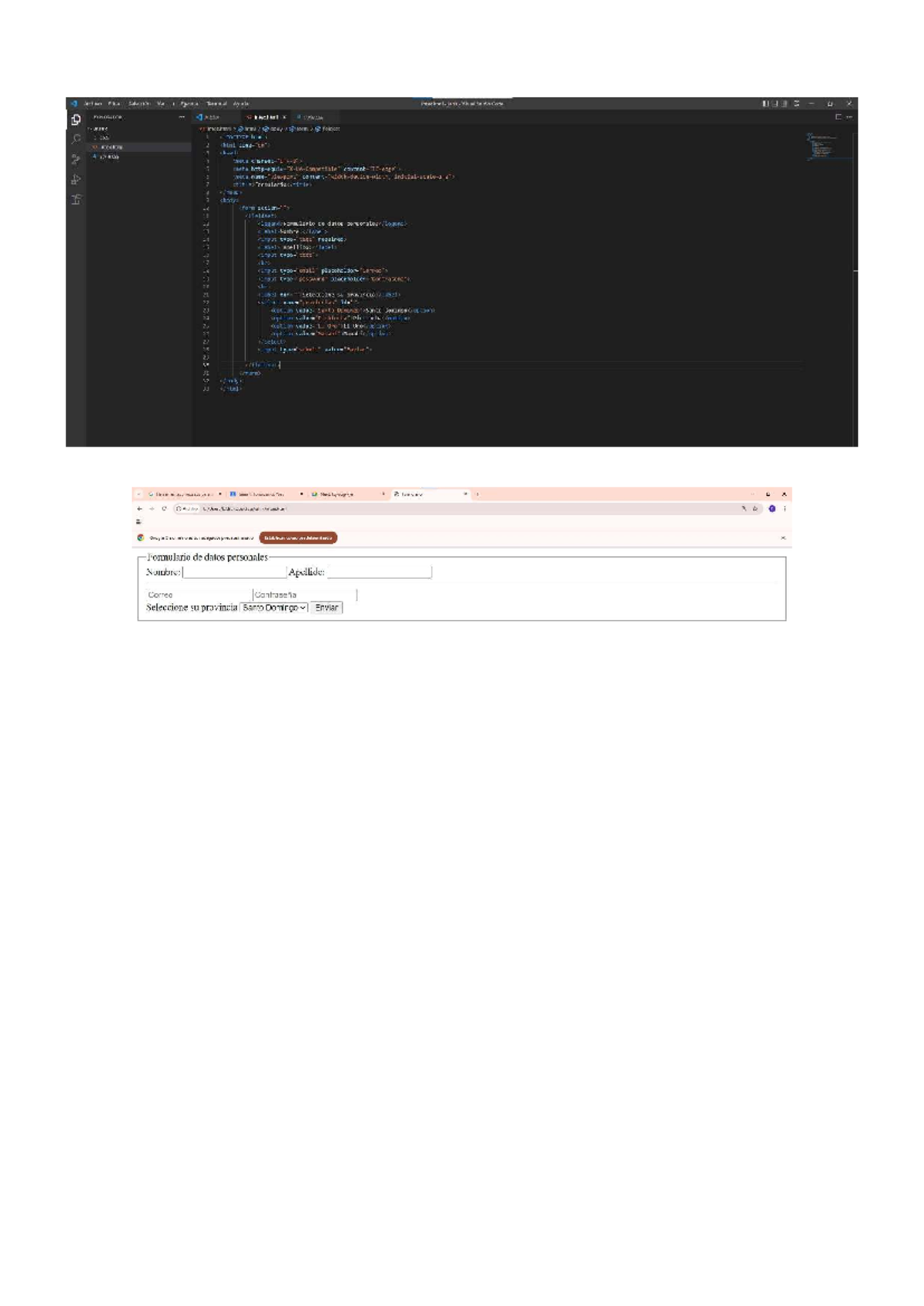 Tarea 4: Formularios Web en HTML y CSS - Studocu